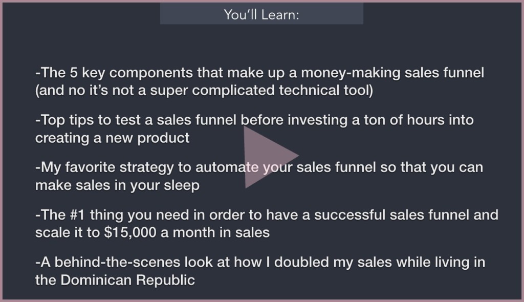 Learn what’s all the fuss about a sales funnel and how you can make $15,000+ a month with one ...