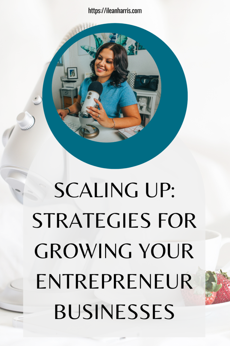 Scaling Up: Strategies for Growing Your Entrepreneur Businesses - Ilean ...